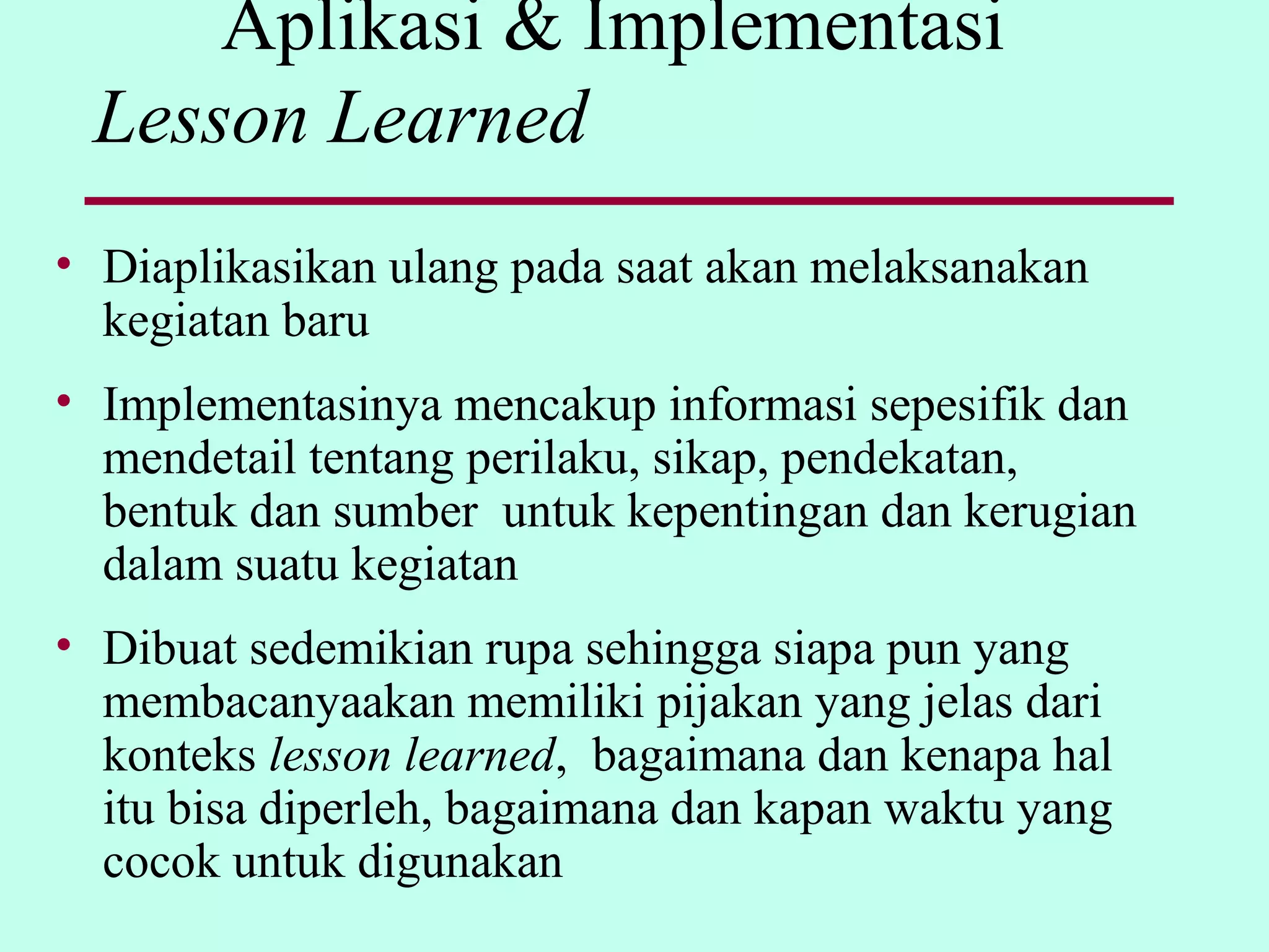 Lessonslearned | PPT