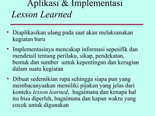 Lessonslearned | PPT