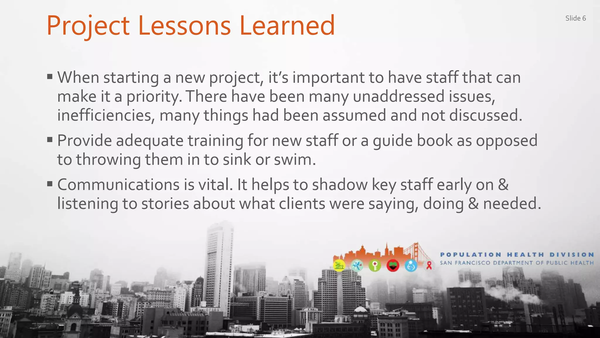 San Francisco Project Pride: Lessons learned | PPT
