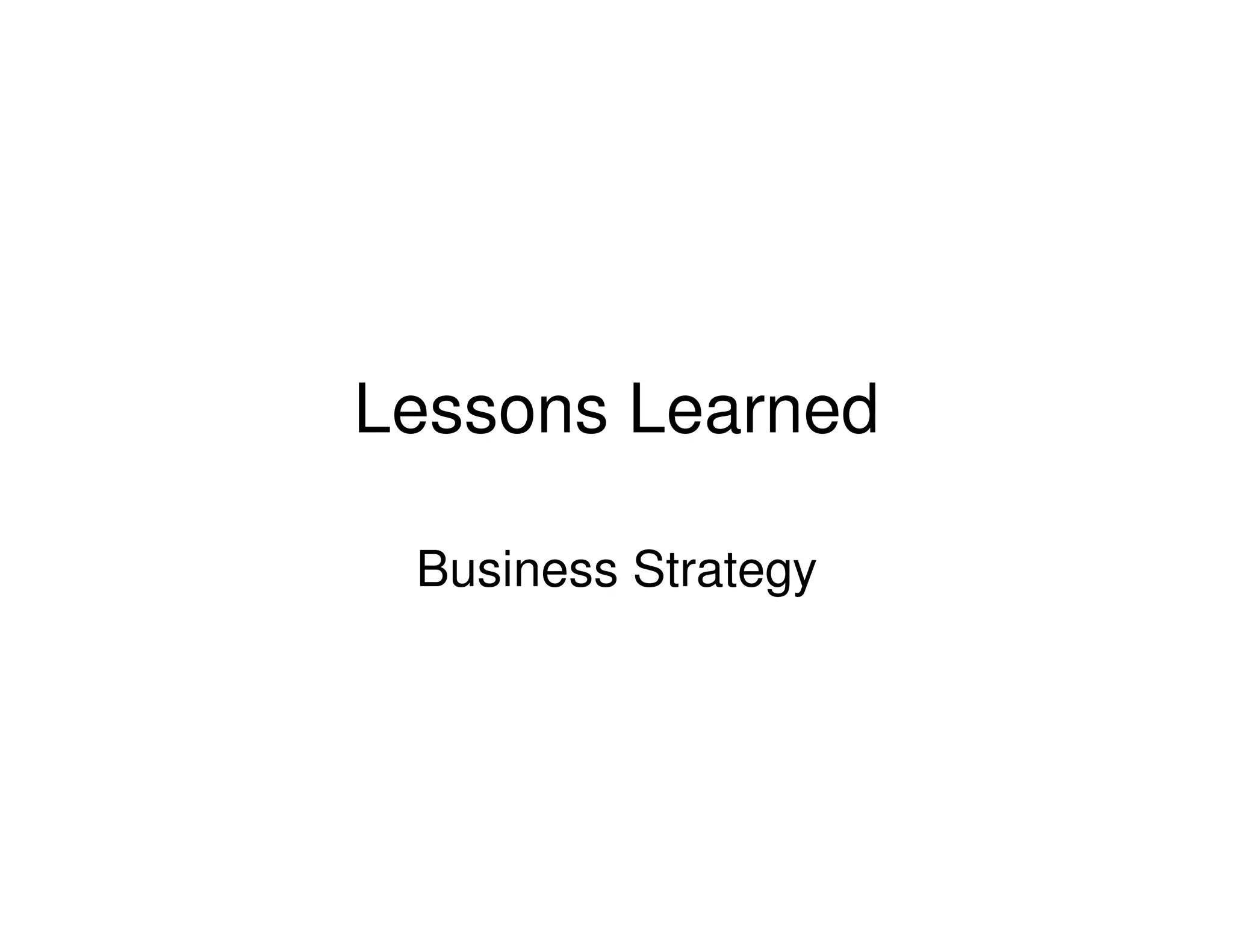 Lessons learned strategy - s4 | PPT | Free Download