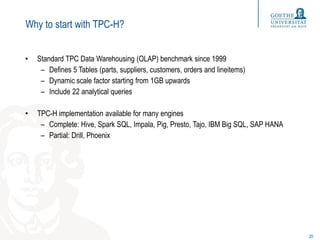 Lessons Learned on Benchmarking Big Data Platforms | PPT