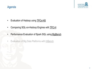 Lessons Learned on Benchmarking Big Data Platforms | PPT