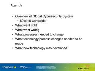 Yokogawa & NextNine – Lessons Learned: Global Cybersecurity Management ...