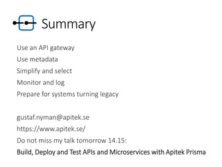 Lessons Learned from Building Enterprise APIs (Gustaf Nyman) | PDF ...