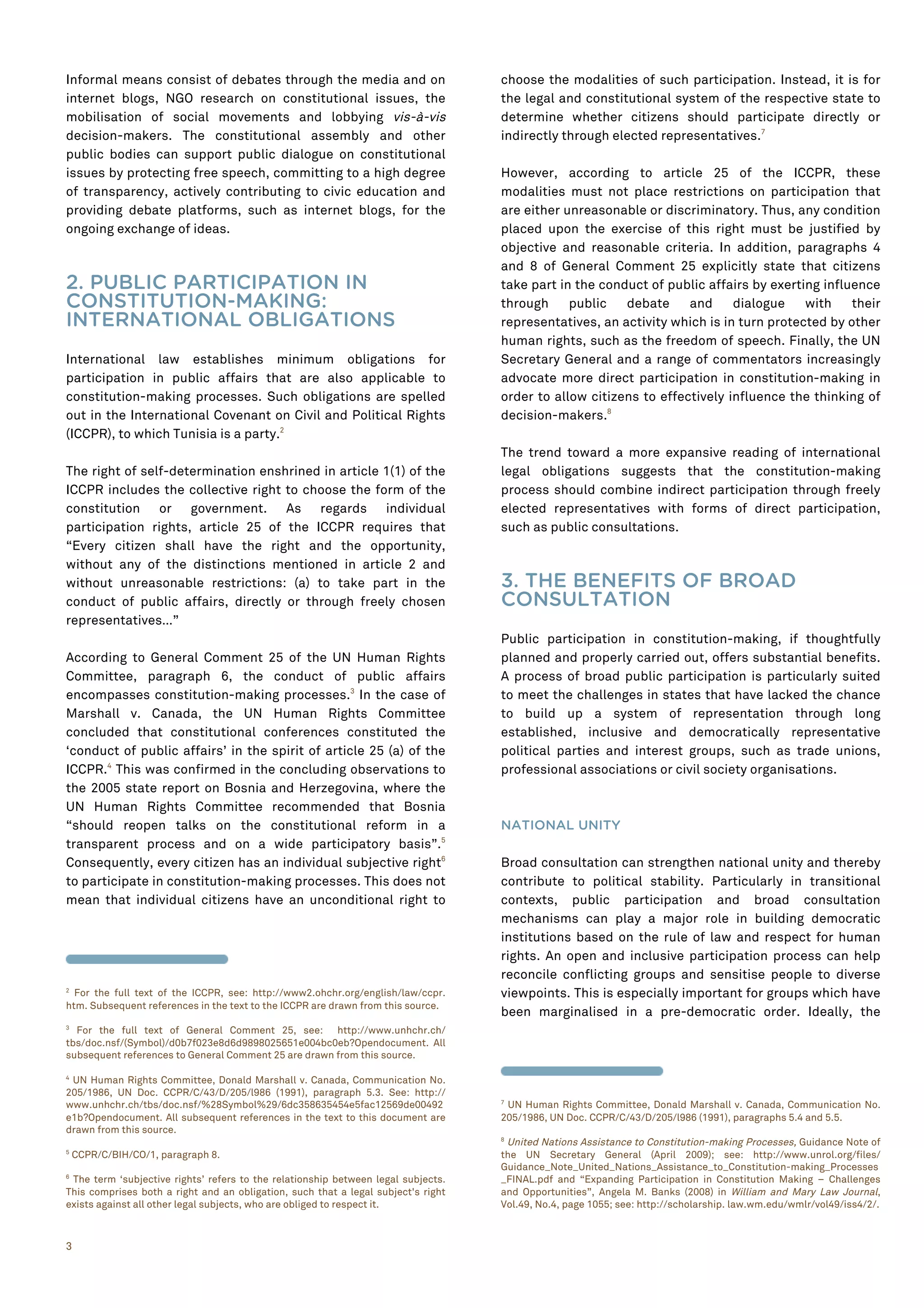 Lessons Learned from Constitution-making: Processes with Broad Based ...