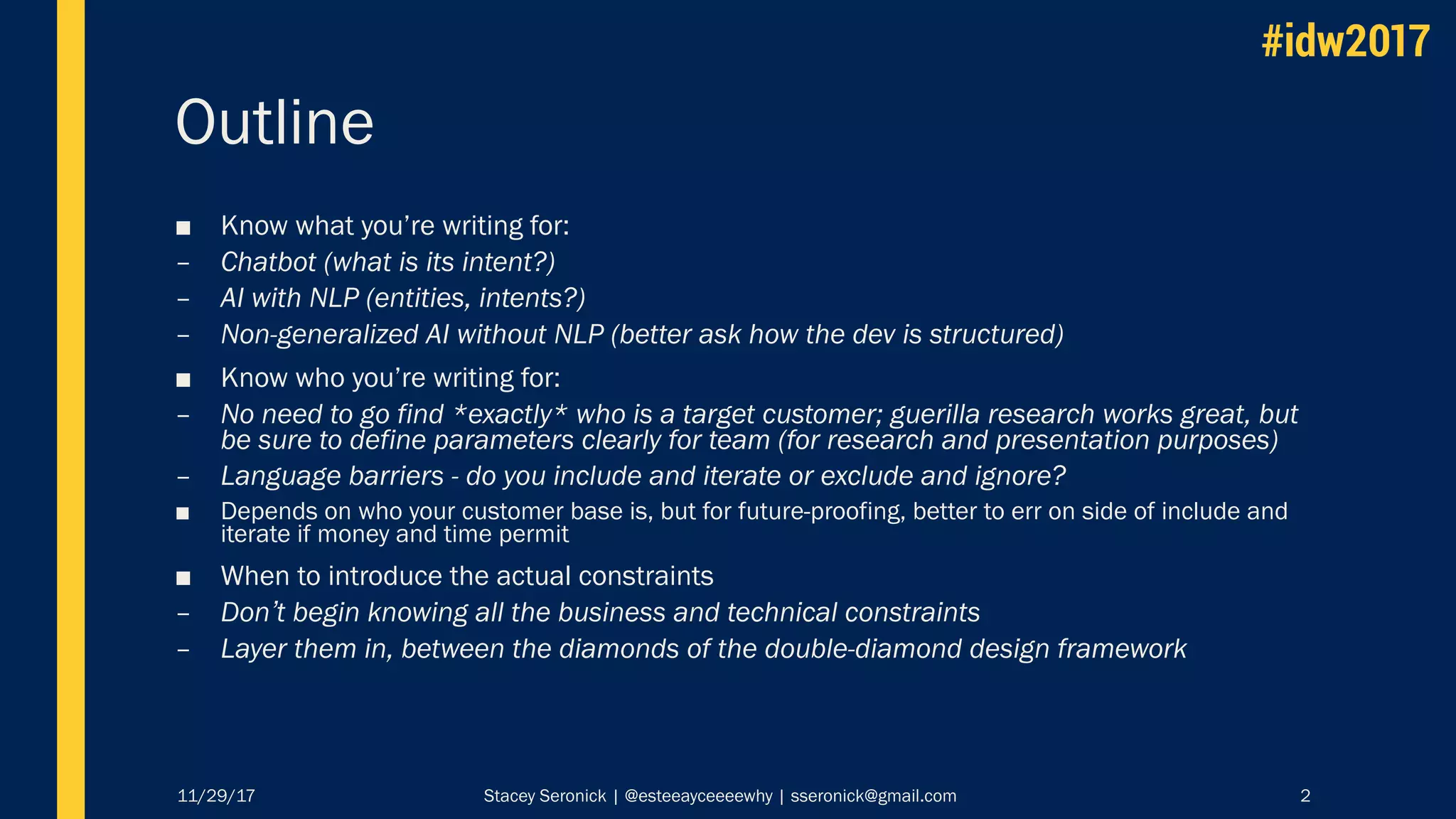 Lessons Learned From Conversational User Interface Design with Stacey ...