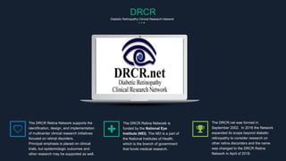 Lessons learned from DRCR protocols | PPTX