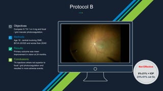 Lessons learned from DRCR protocols | PPTX