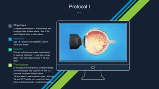 Lessons learned from DRCR protocols | PPTX