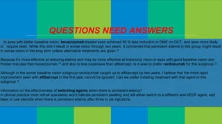 Lessons learned from DRCR protocols | PPTX