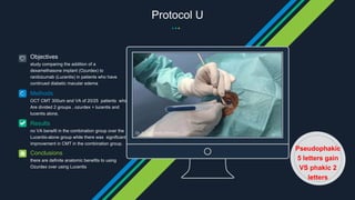 Lessons learned from DRCR protocols | PPTX