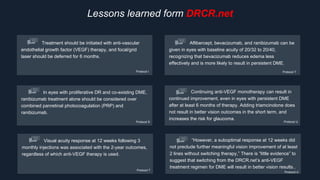 Lessons learned from DRCR protocols | PPTX