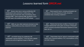Lessons learned from DRCR protocols | PPTX