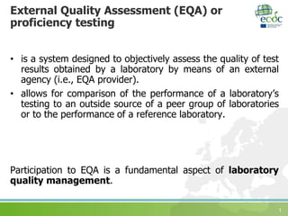 Lessons learned from ecdc eqa review 2010-2015 | PDF | Infectious ...