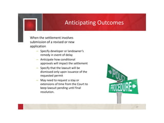 Lessons learned from litigating real estate development projects | PPT