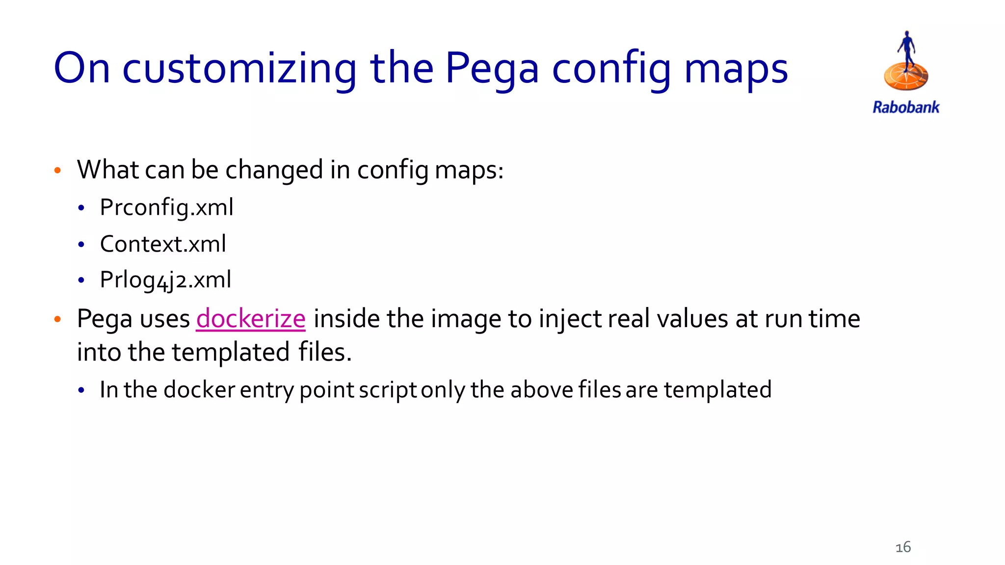 Lessons learned from running Pega in Kubernetes | PDF