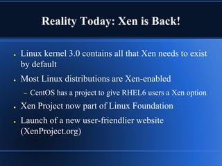 Lessons Learned from Xen [LFNW 2013] | PDF | Operating Systems | Computer Software and Applications