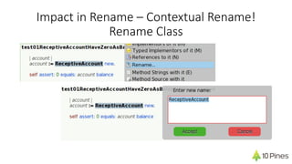 Lessons Learned Implementing Refactorings | PPTX