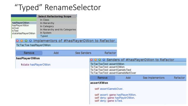 Lessons Learned Implementing Refactorings | PPTX