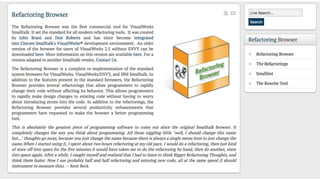 Lessons Learned Implementing Refactorings | PPTX