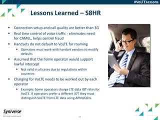 Lessons Learned: Implementing VoLTE Roaming APAC | PPT