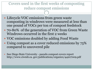 Lessons learned in Aerated Static Pile Composting | PPTX