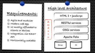 Lessons learned from a large scale OSGi web app | PPT