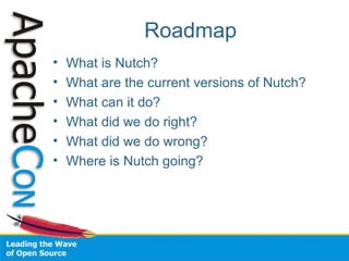 Lessons Learned in the Development of a Web-scale Search Engine: Nutch2 ...