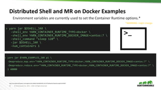 Lessons learned running a container cloud on YARN | PPT
