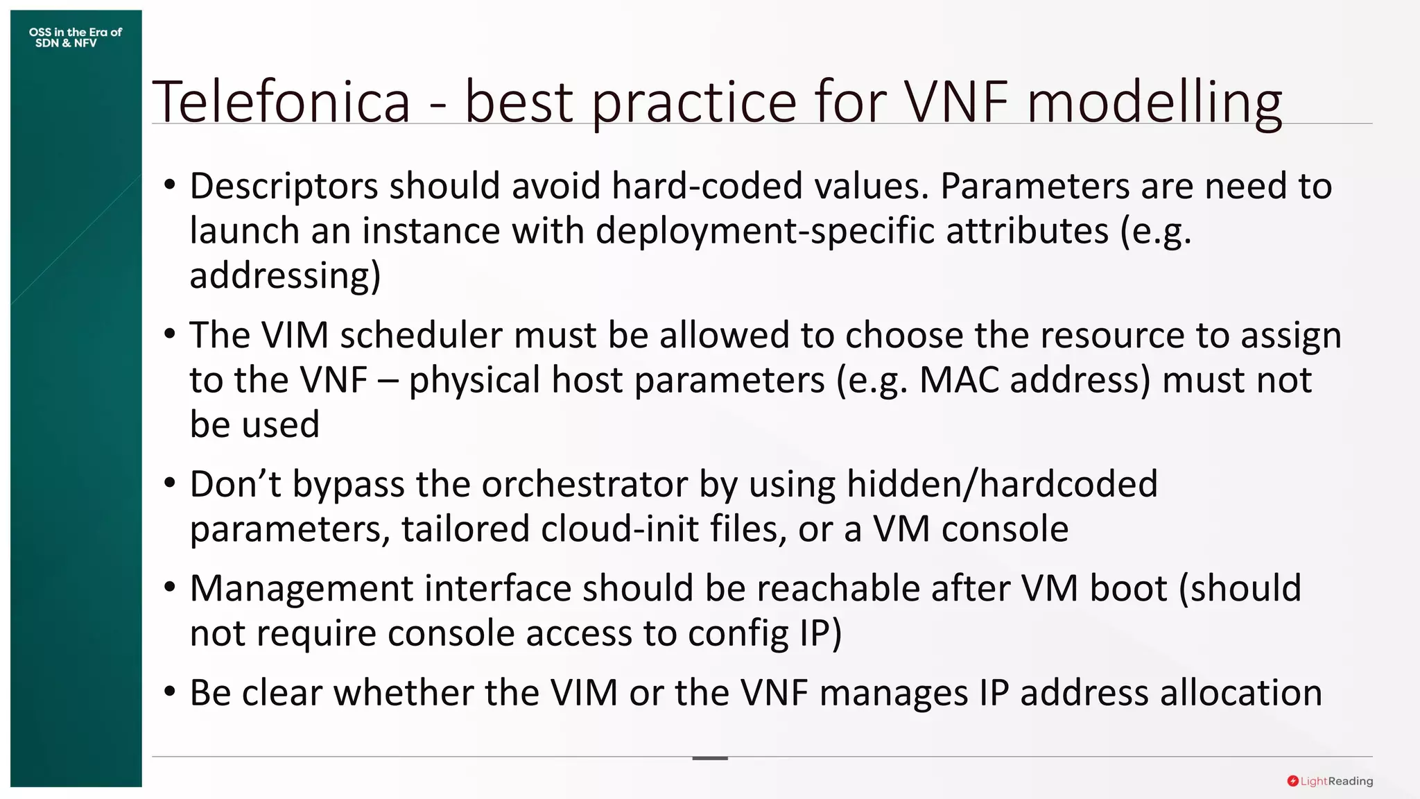 Lessons learned so far in operationalizing NFV | PPT
