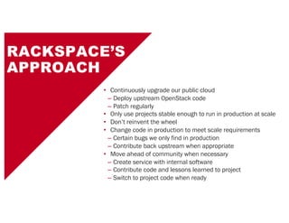 Lessons Learned Running The Largest OpenStack Clouds | PPT