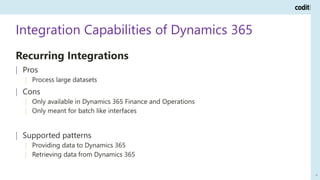 Lessons learned when integrating with Dynamics 365 | PPT