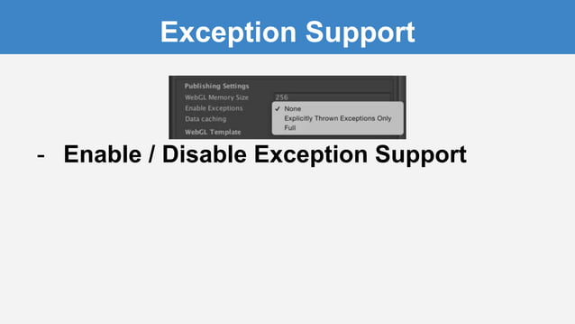 Lessons Learned with Unity and WebGL | PPTX | Web Development | Internet