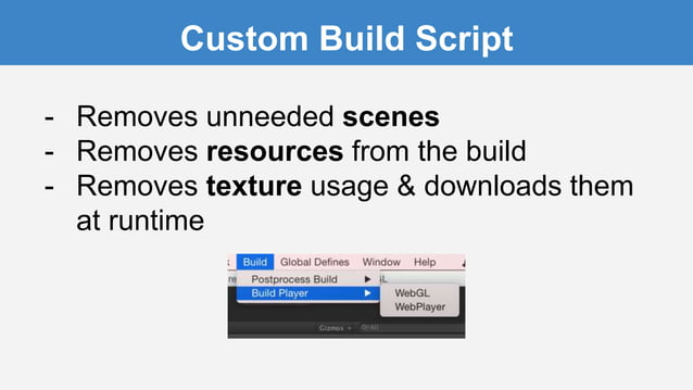 Lessons Learned with Unity and WebGL