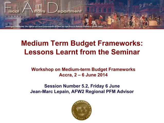 Medium Term Budget Frameworks in West Africa: Lessons learnt | PPT