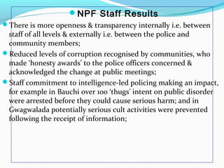 Lessons learnt implementing co p | PPT