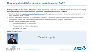 Lessons learnt on setting up and scaling an automation CoE | PDF