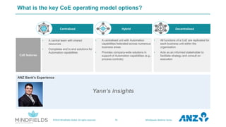 Lessons learnt on setting up and scaling an automation CoE | PDF