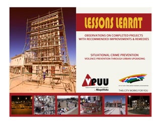 Lessons learnt vpuu whole | PDF