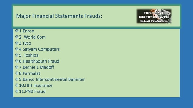 Lessons on fraud awareness-PART-II | PPTX | Business Accounting ...