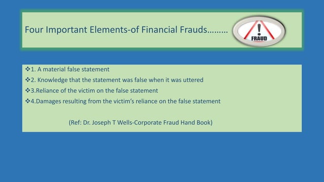 Lessons on fraud awareness part-ii | PPT