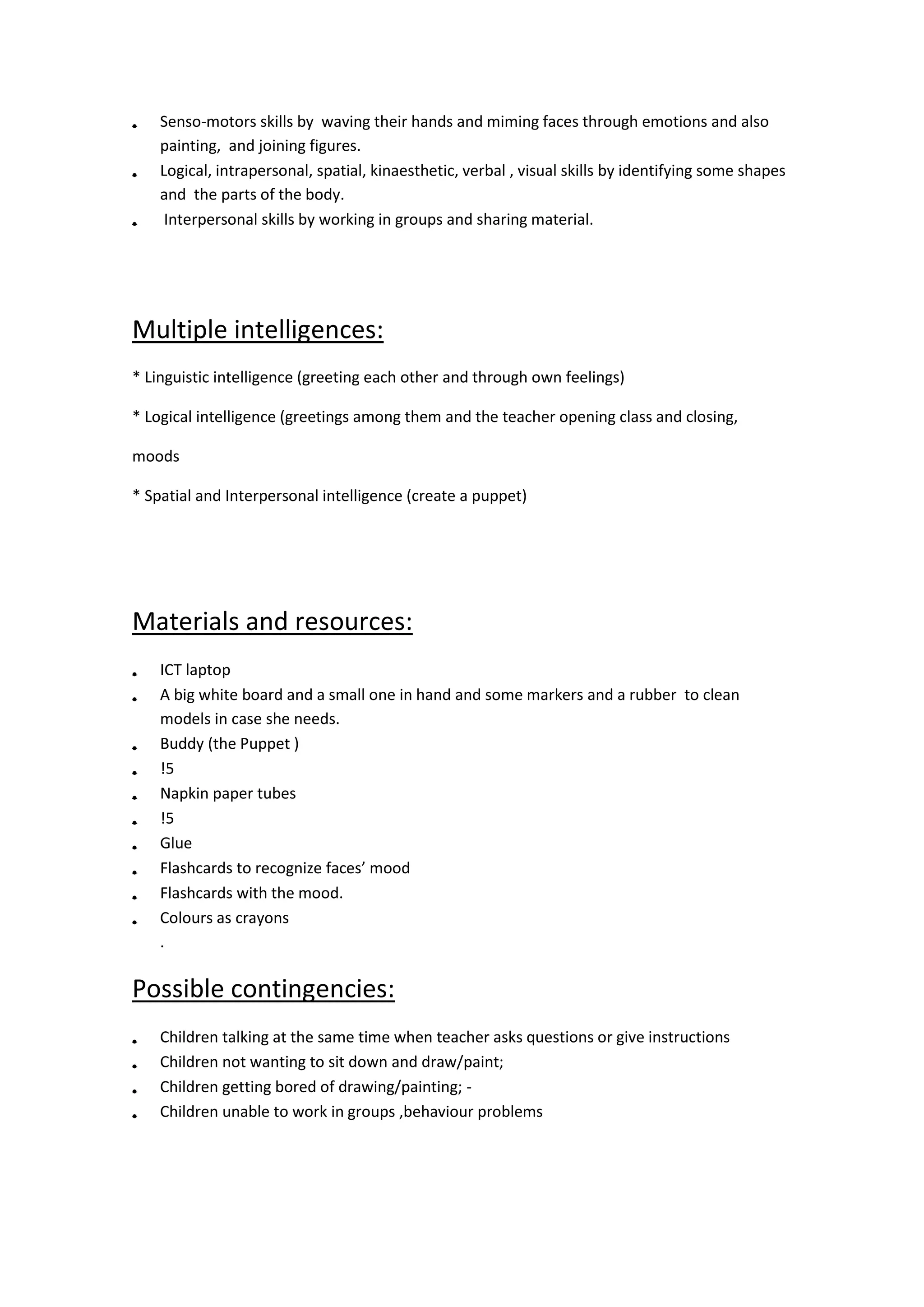 Lessons plan 1 practices 1 portfolio copia | PDF