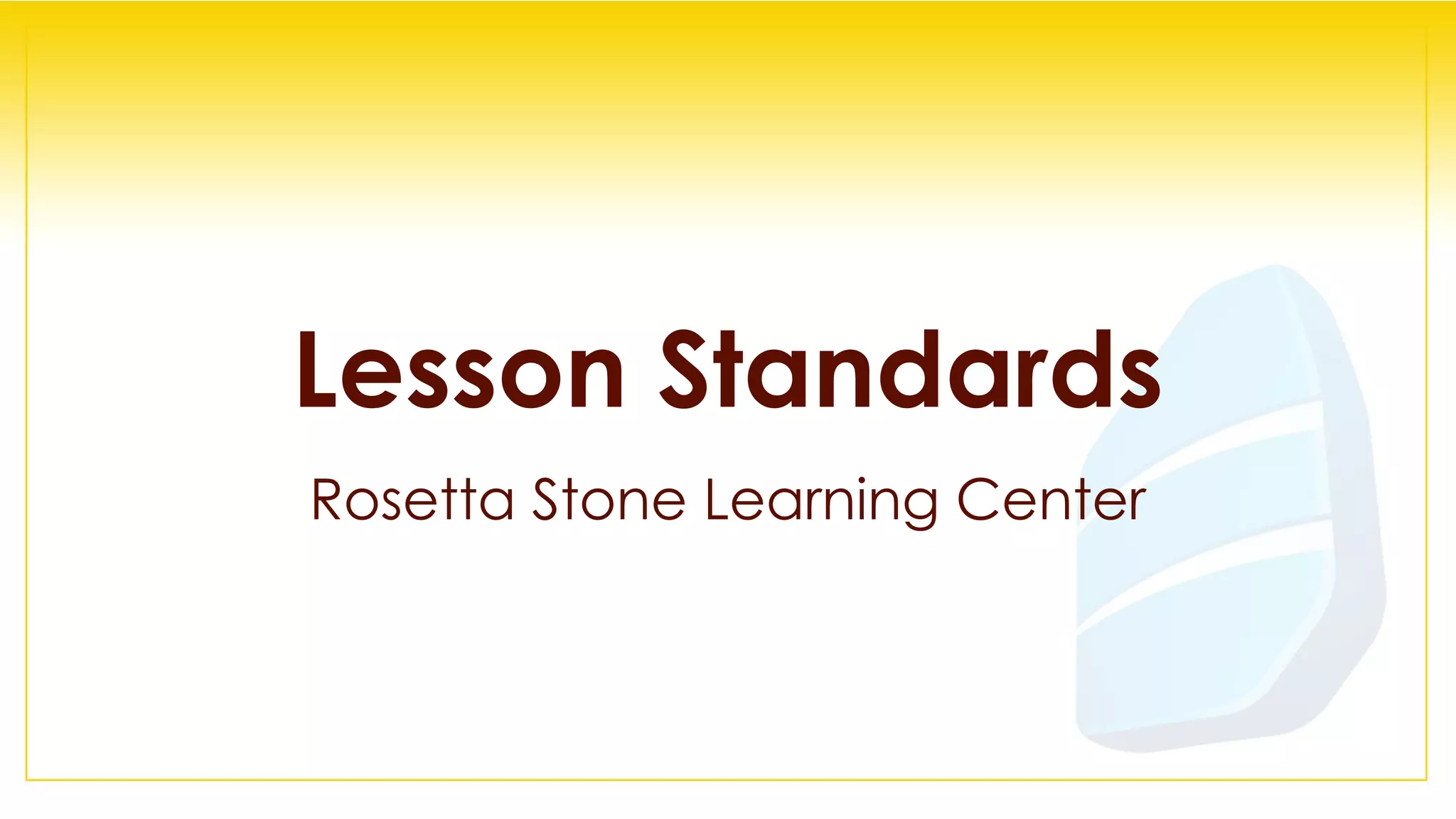 Lesson standards module | PPT