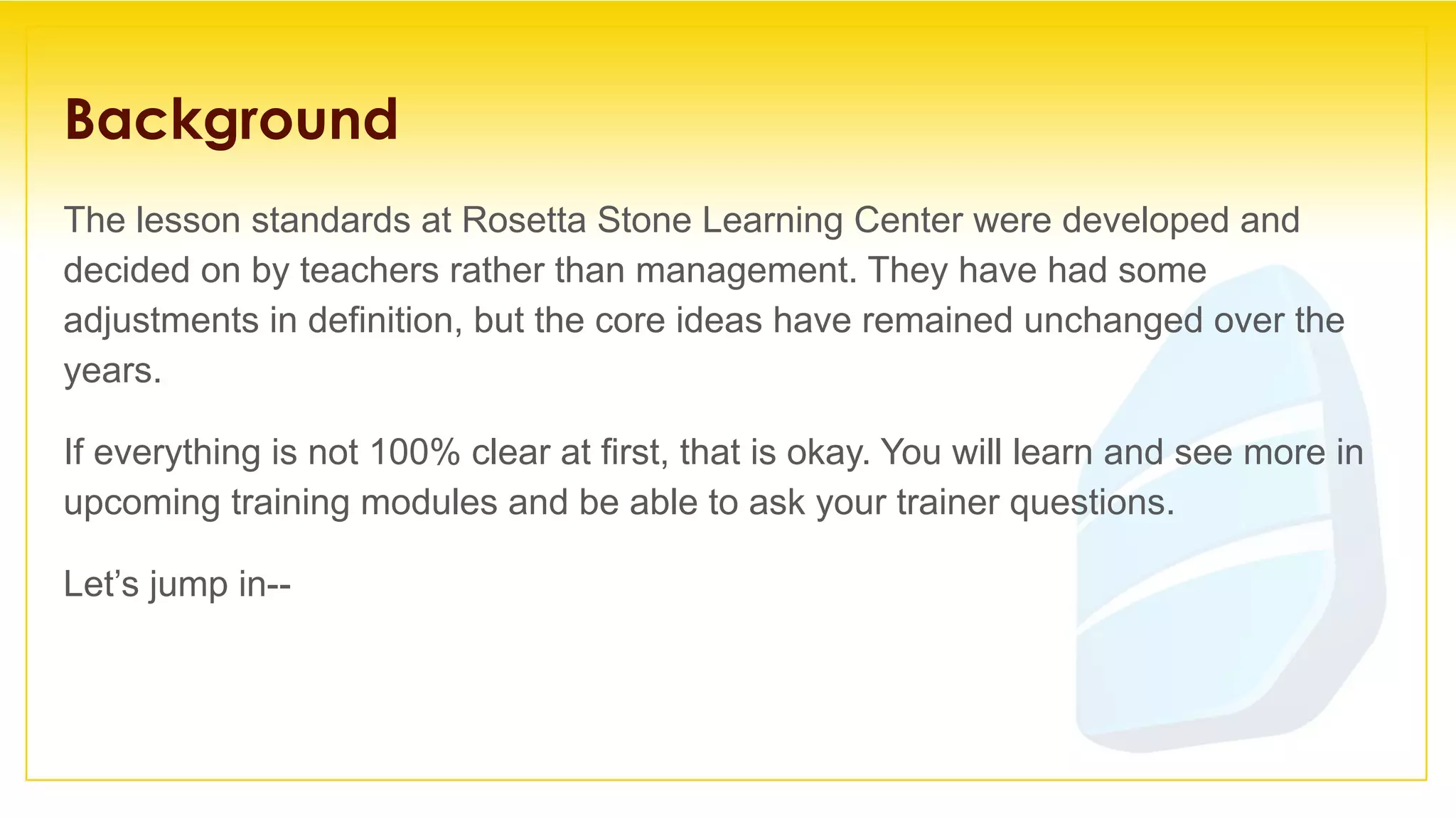 Lesson standards module | PPT