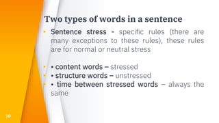 Stress and Intonation | PPTX