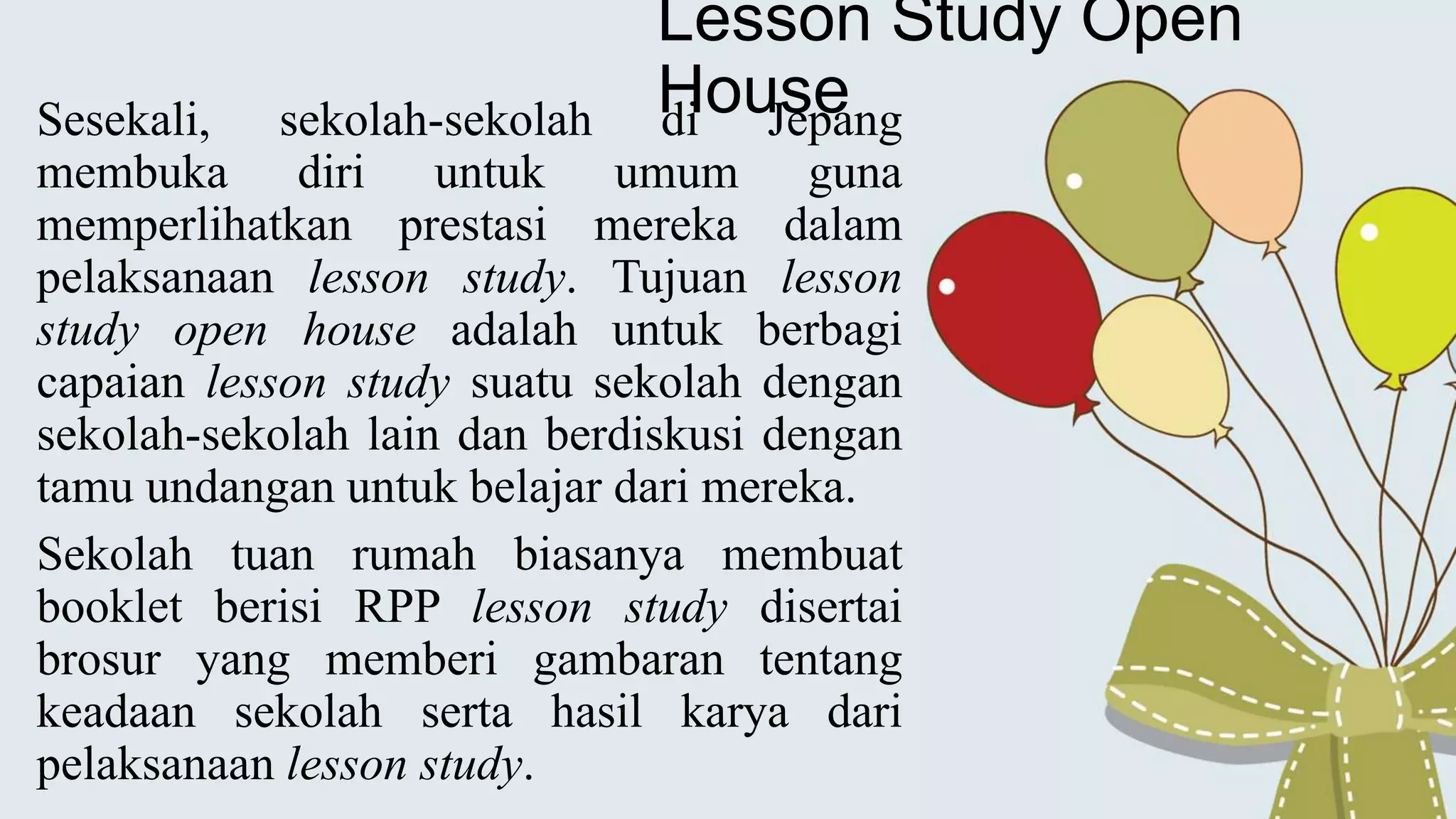 Model Lesson Study di Jepang | PPT