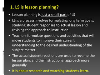 Lesson Study (No Pic) Benefits And Misconceptions (25 2 10) | PPT