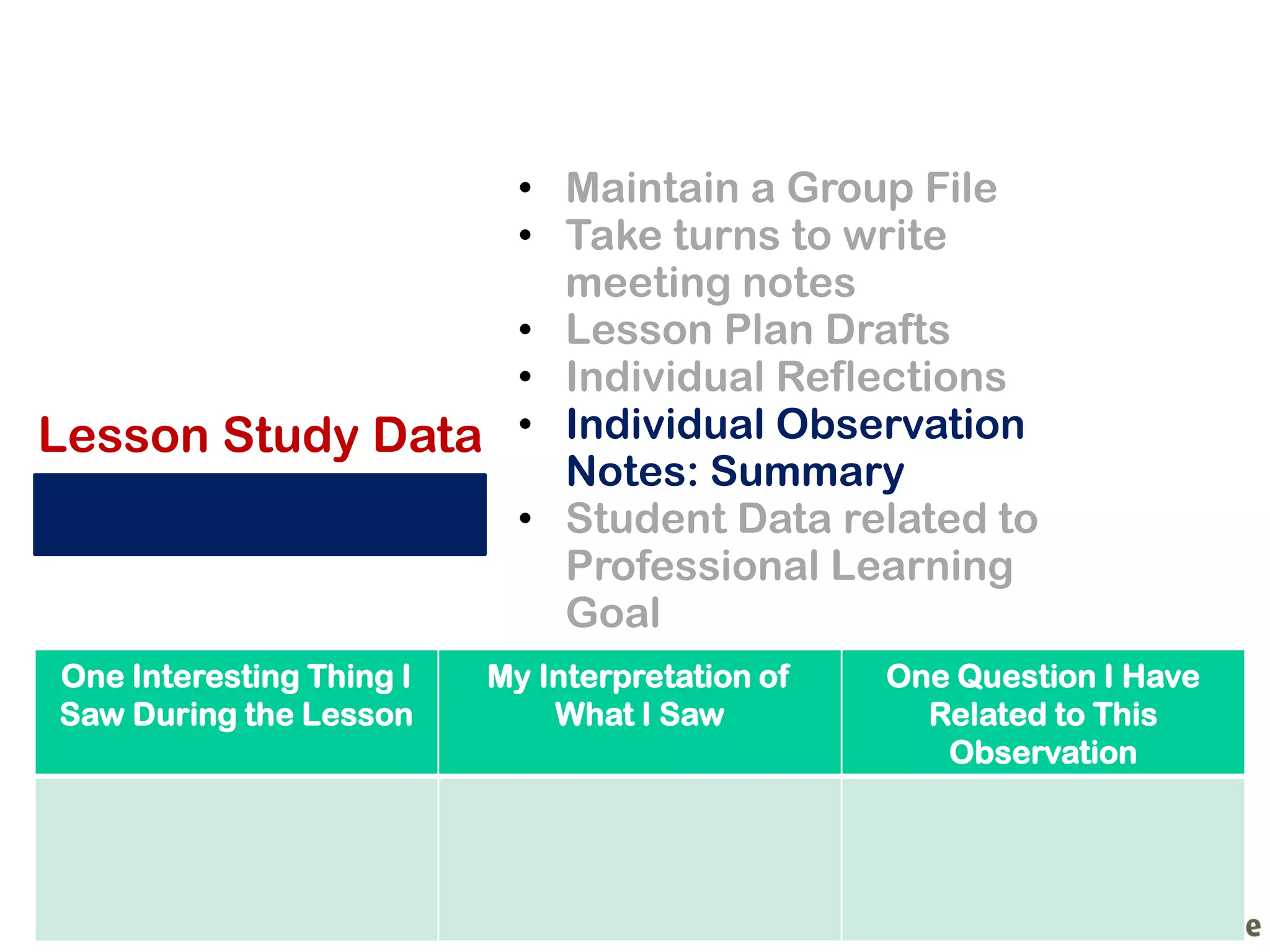 Lesson Study Overview | PDF