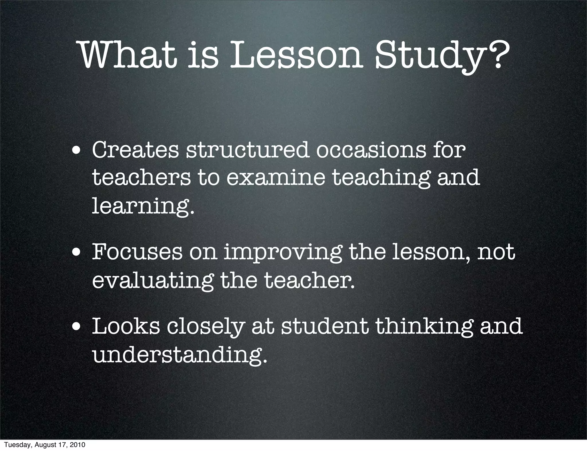 What is Lesson Study? | PDF