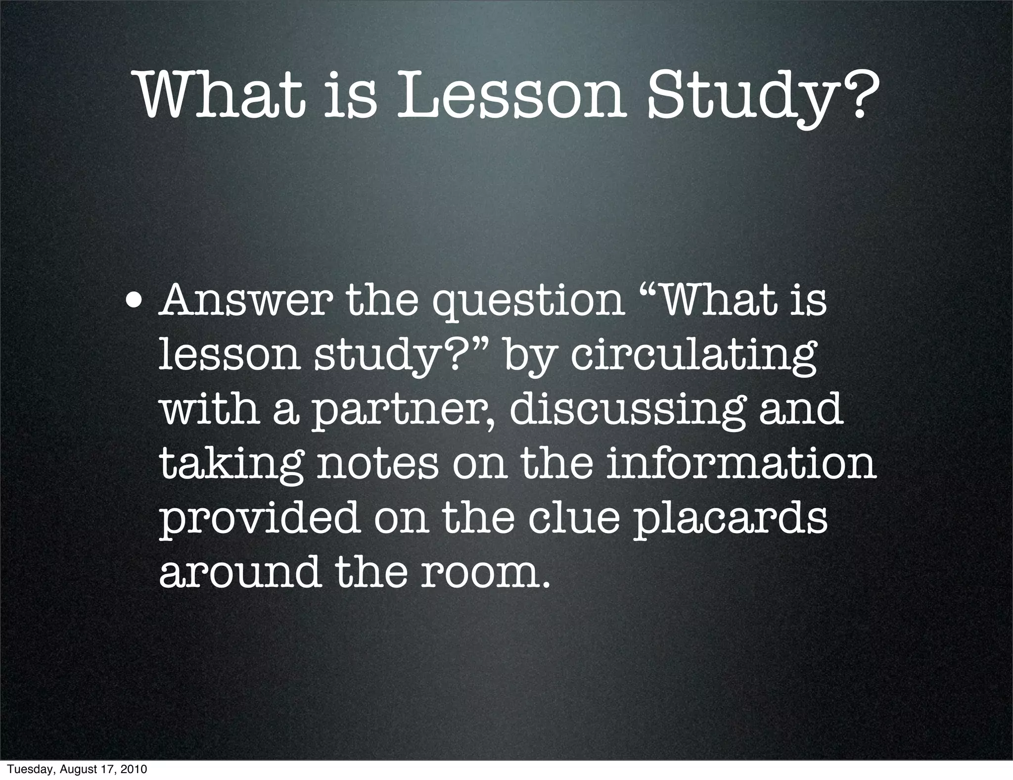 What is Lesson Study? | PDF